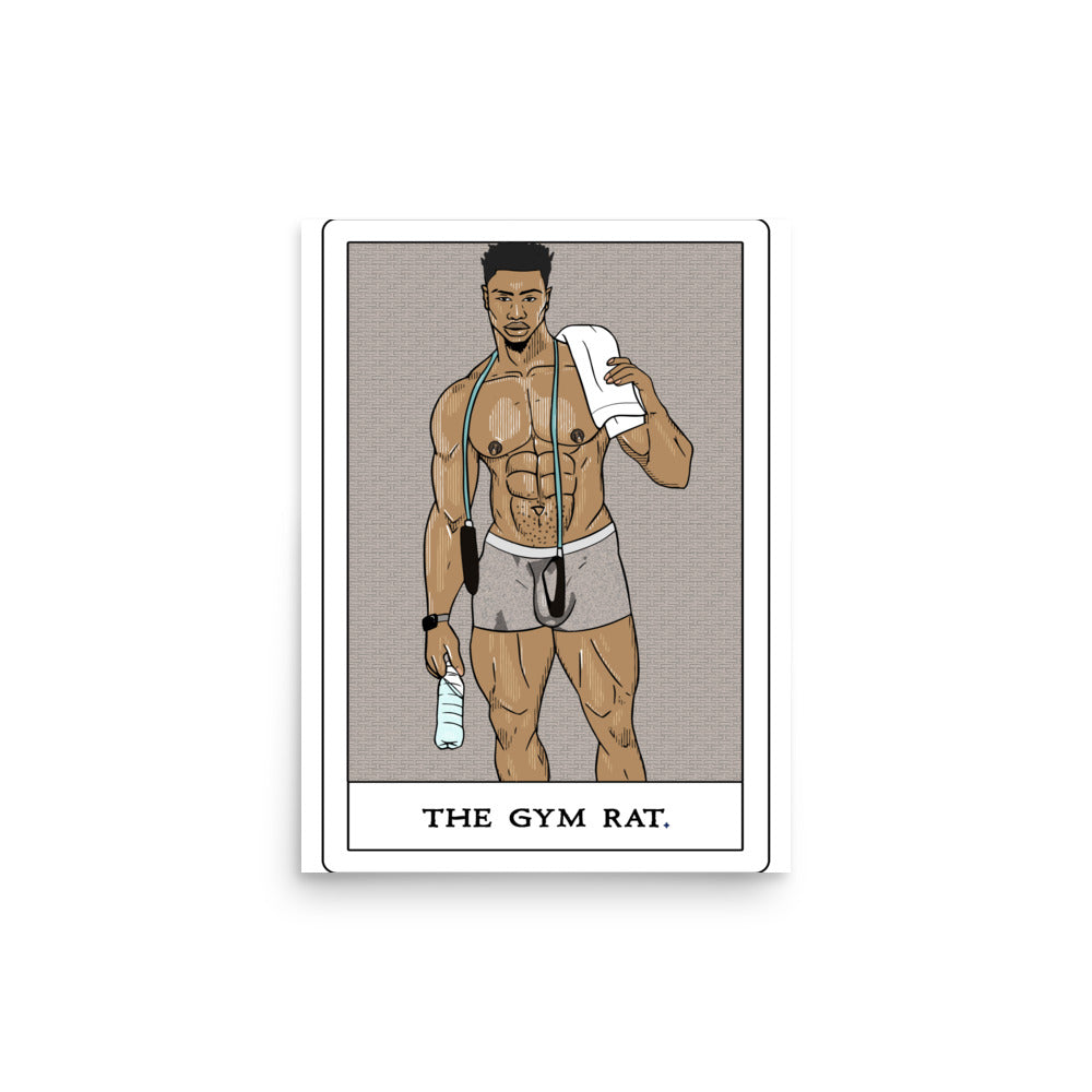'Gym Rat' Poster – blackboyphantasy